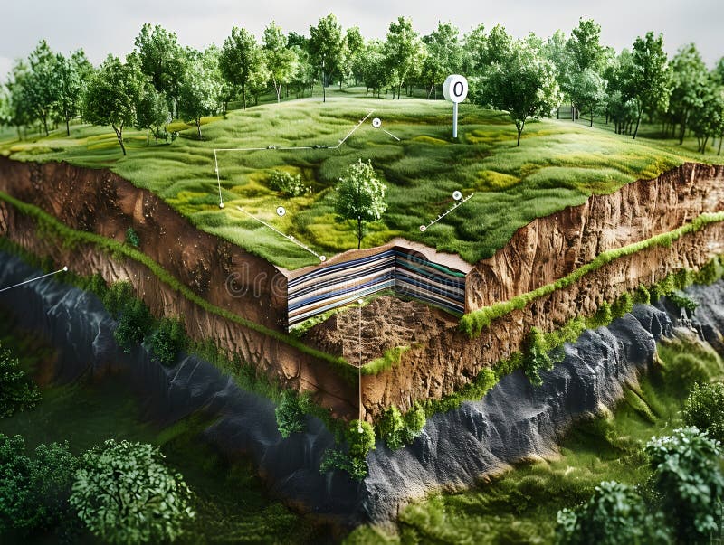 Aerial Visualization of Verdant Land Parcel with Development Prospect ...