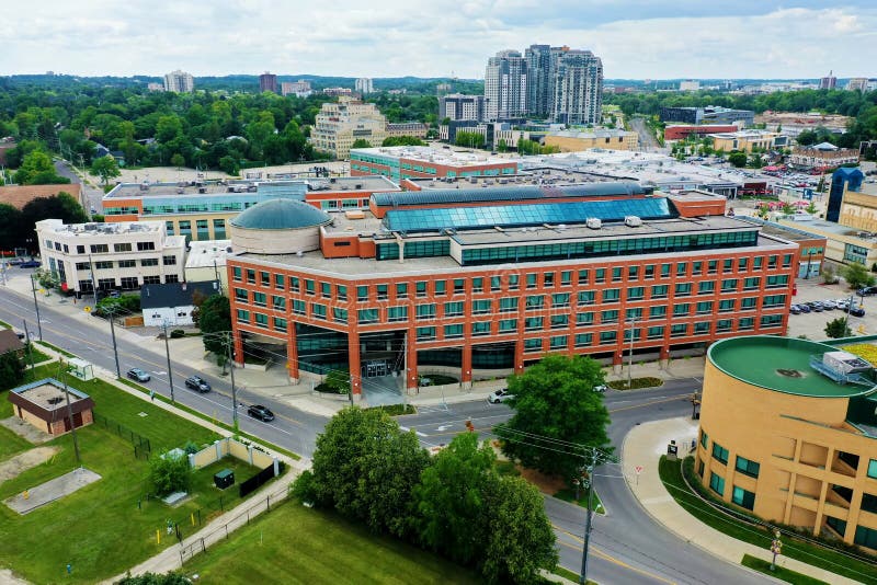 Aerial of Waterloo, Ontario, Canada Stock Photo - Image of canada ...