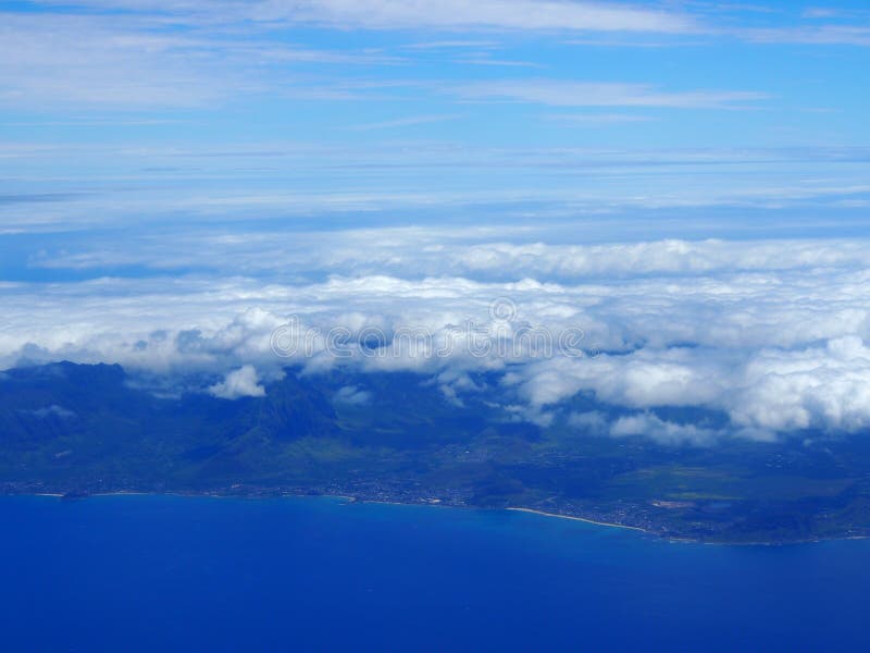 Aerial of West Oahu stock photo. Image of oahu, landscape - 138121932