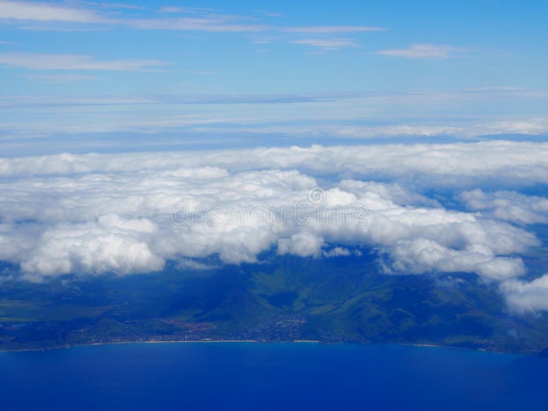 Aerial of West Oahu stock image. Image of landscape - 138122031