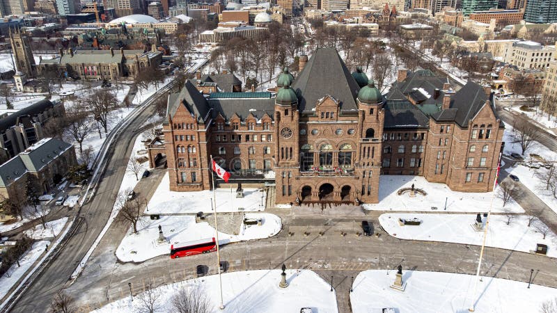 Aerial Winter View of the Legislative Assembly of Ontario Stock Image ...