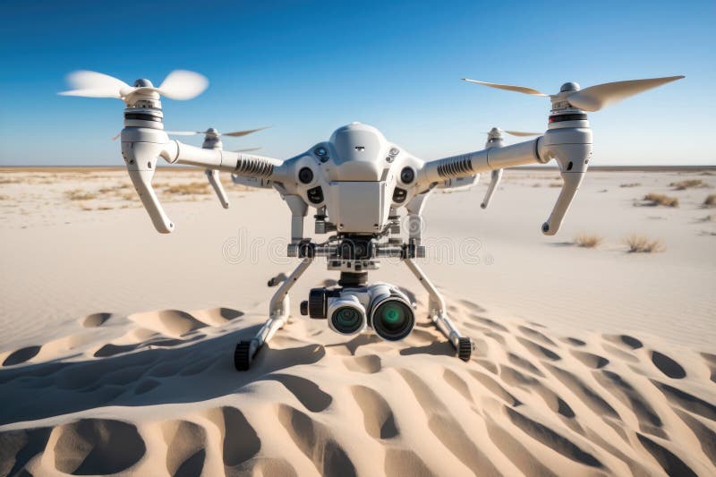 Aerial Wonders Drones in Action. AI Generated Stock Illustration ...