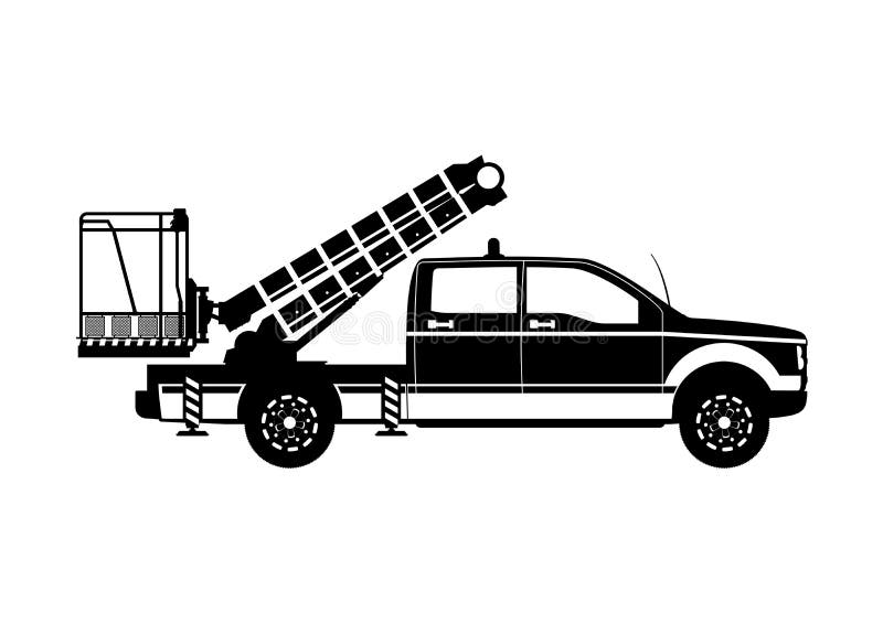 Aerial work platform. stock vector. Illustration of device - 163757568