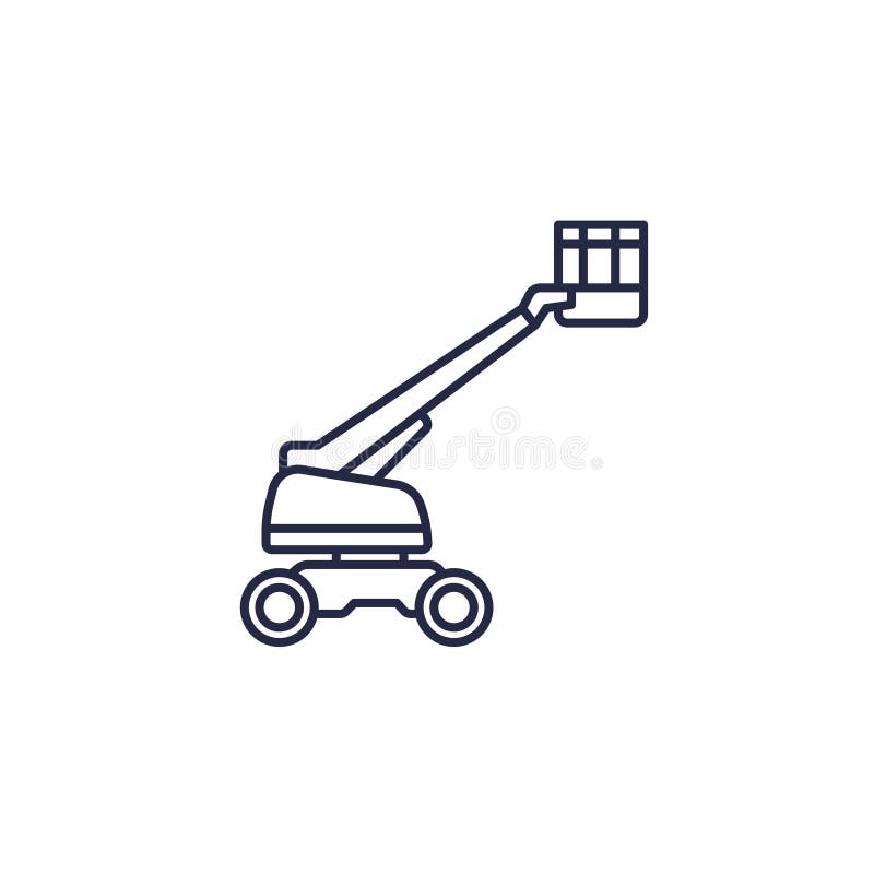 Aerial Work Platform Stock Illustrations – 684 Aerial Work Platform ...