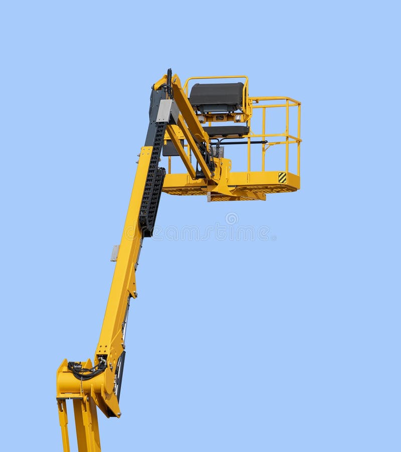 Aerial work platform stock image. Image of angle, work - 264786399