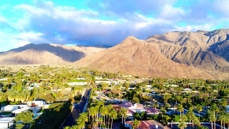 An Aerian View of Palm Spring Stock Image - Image of aerial, luxury ...