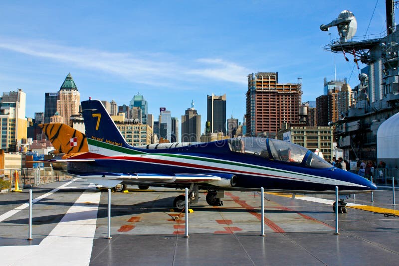 Aermacchi MB-339 jet. editorial photography. Image of museum - 27597922