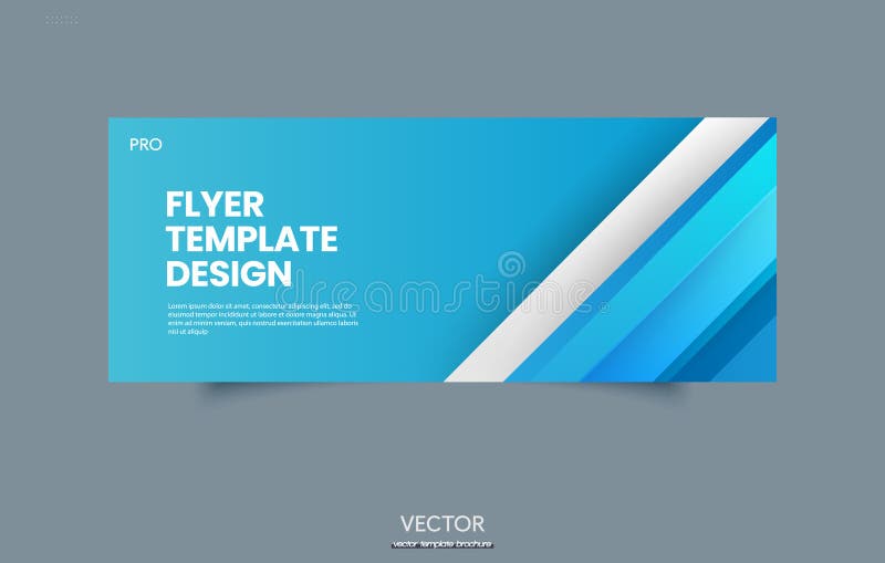 Modern Blue Gradient Flyer Design Template. Aero Blue Pro Template ...