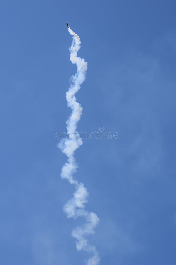 Aerobatic Plane Performing a Vertical Loop Stock Image - Image of ...