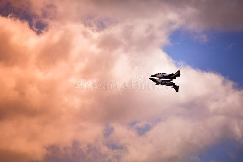 Aerobatic Spanish Air Force Inverted Flight Stock Photo - Image of ...