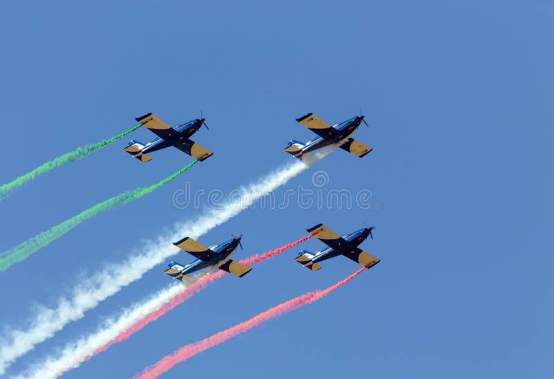 Aerobatic Team in Formation Stock Image - Image of airshow, pilot: 47682837