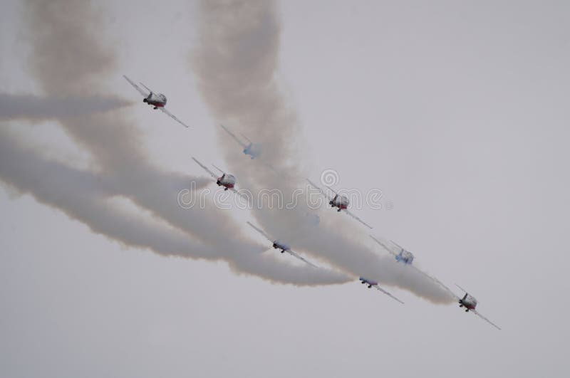 Aerobatic Team Performing during an Air Show Editorial Stock Photo ...