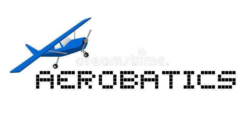 Aerobatics plane stock vector. Illustration of action - 43173702