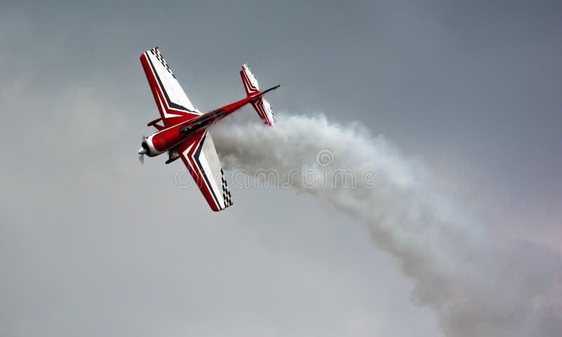 Aerobatics with Smoke stock image. Image of fire, aviation - 56860105
