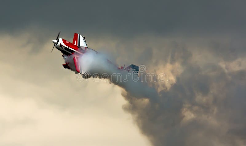 Aerobatics with Smoke stock photo. Image of velocity - 56860278