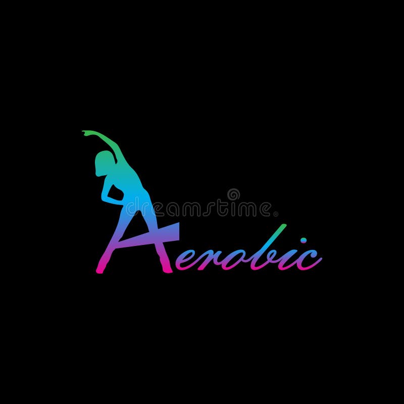 Aerobic club logo image stock vector. Illustration of center - 239703227