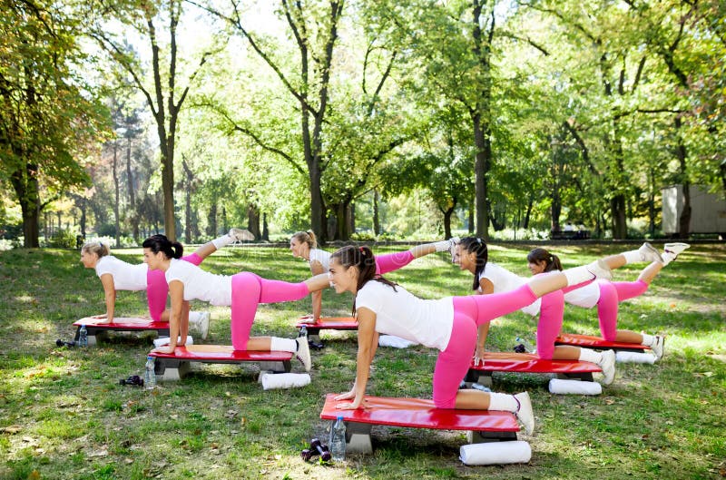 Aerobic outdoor stock image. Image of female, outdoor - 30944037