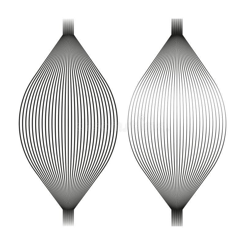 Aerodynamic Abstract Shapes. Geometric Flow Lines. Gradient Pattern ...