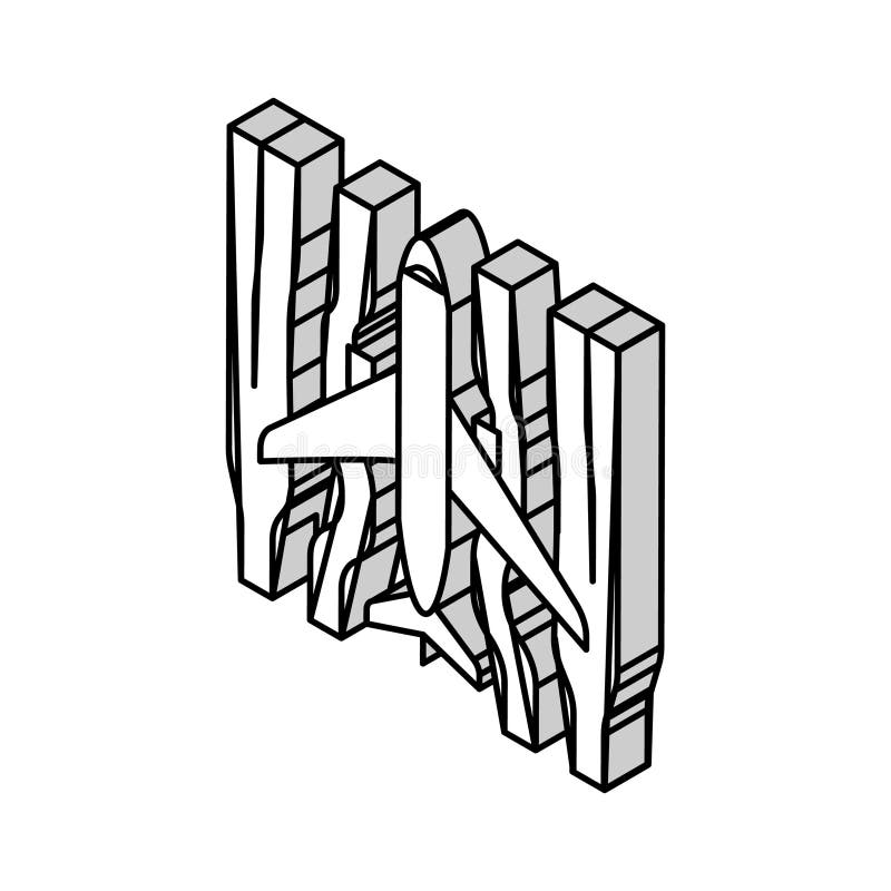 Aerodynamics Aeronautical Engineer Isometric Icon Vector Illustration ...