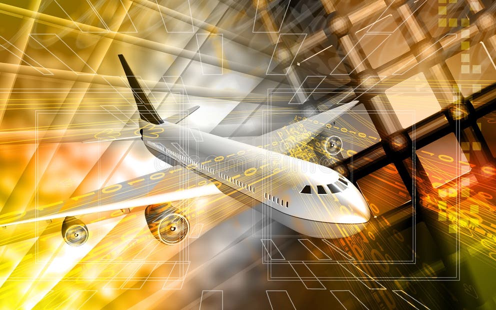 Aeroplane stock illustration. Illustration of backdrops - 7090877