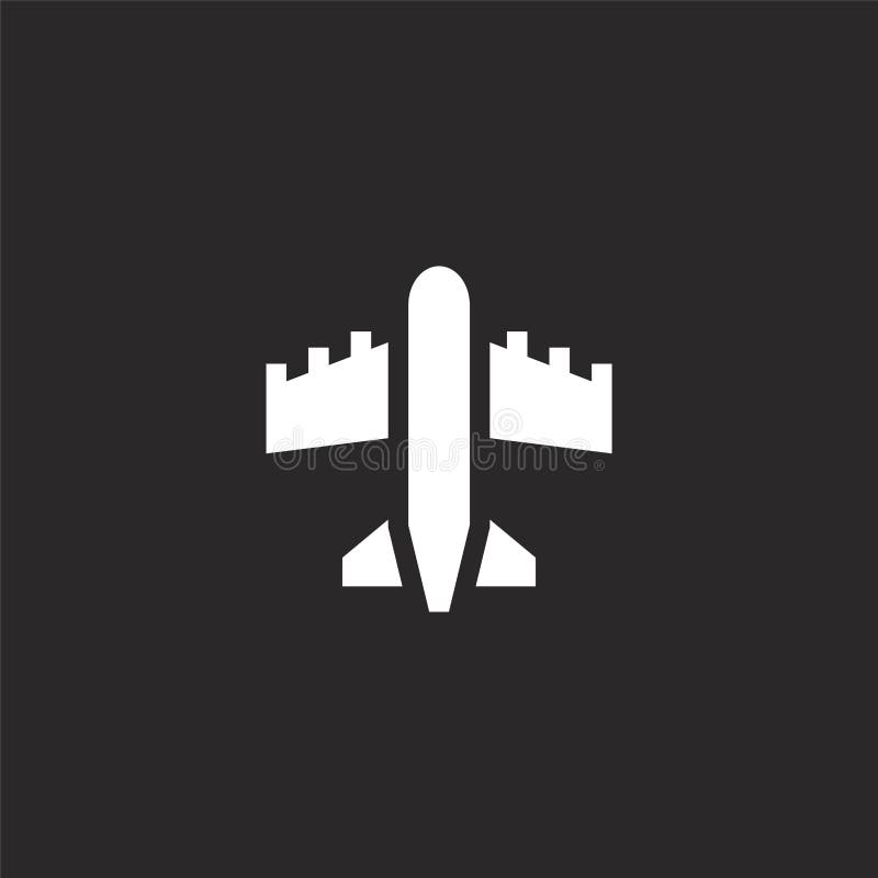 Aeroplane Icon. Filled Aeroplane Icon for Website Design and Mobile ...