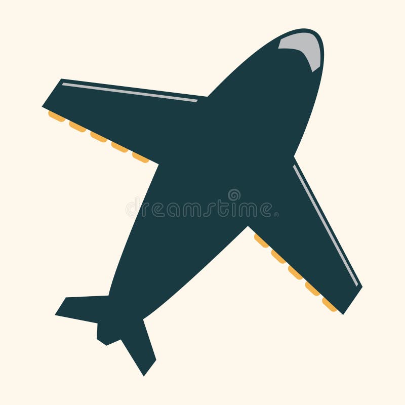 Aeroplane. Vector Illustration Decorative Design Stock Vector ...