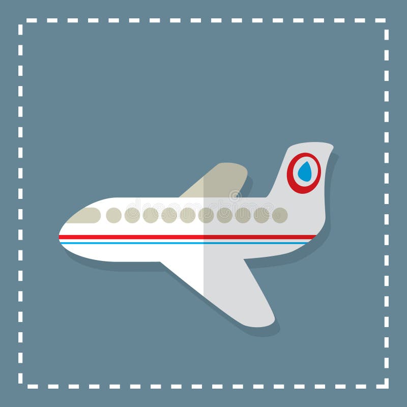 Aeroplane. Vector Illustration Decorative Design Stock Vector ...