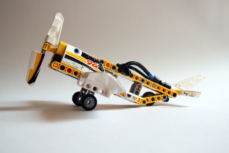 Lego Airplane On The Runway Imagen de archivo editorial - Imagen de ...