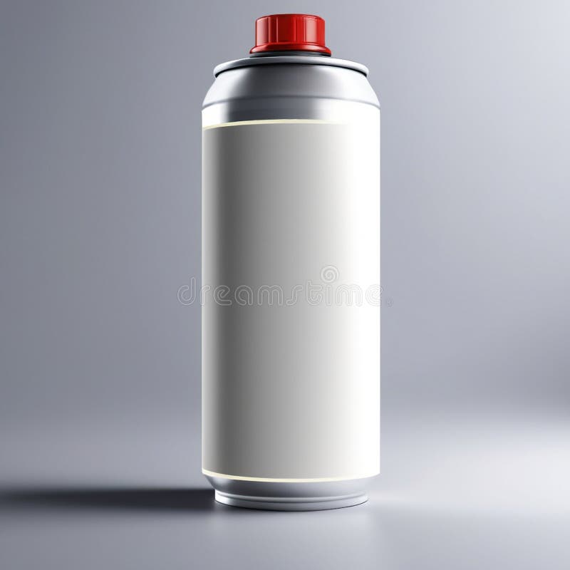 Aerosol Spray Can, Empty Blank Generic Product Packaging Mockup Stock ...