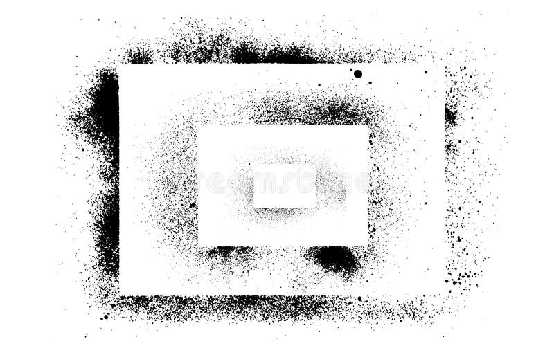 Aerosol Spray Paint Frame Texture Set , Vector Design Element Stock ...