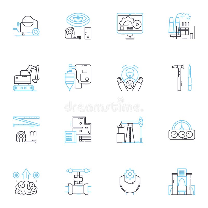 Aerospace Engineering Linear Icons Set. Flight, Rockets, Aerodynamics ...