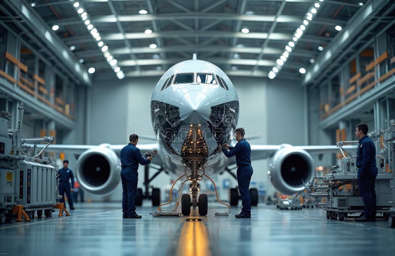 Engineering Aerospace Aircraft Manufacturing Stock Illustration ...