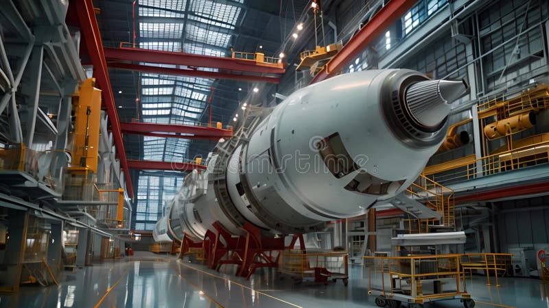 Aerospace Professionals Working on the Intricate Details of Rocket S ...