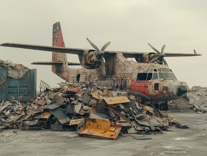 An Aerospace Recycling Process Where Scrap Materials from Airplanes are ...