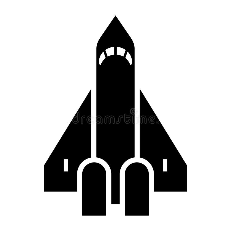 Aerospace ship Vector Icon stock vector. Illustration of spaceship ...