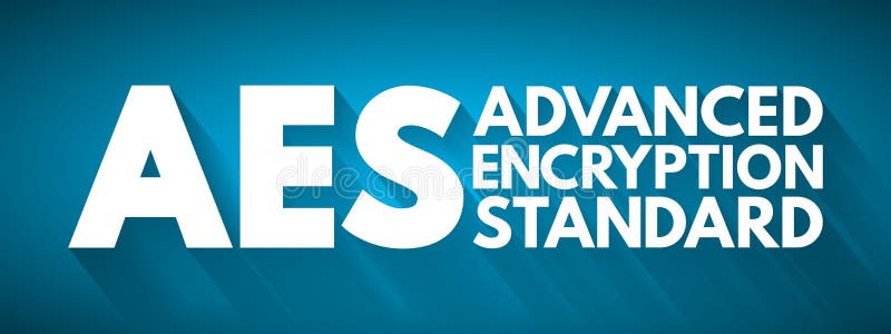 AES - Advanced Encryption Standard Acronym, Technology Concept ...