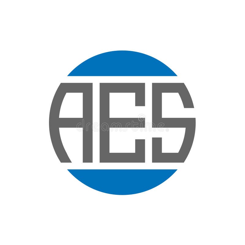 AES Letter Logo Design on White Background. AES Creative Initials ...