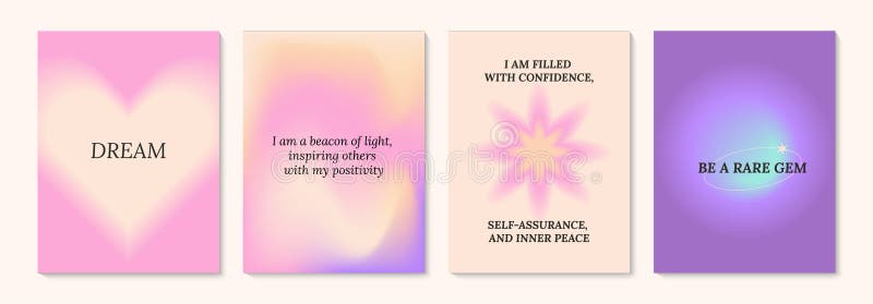 Aesthetic Abstract Gentle Gradient Background with Ispiration and ...