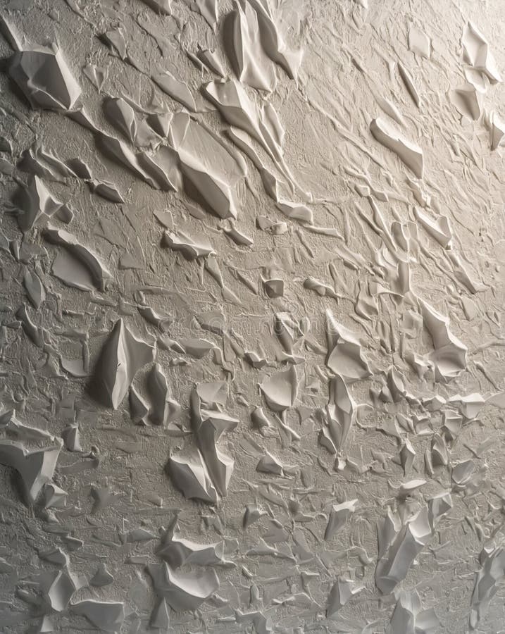 Aesthetic Abstract White Wall Background. Rough Texture. AI-Generated ...