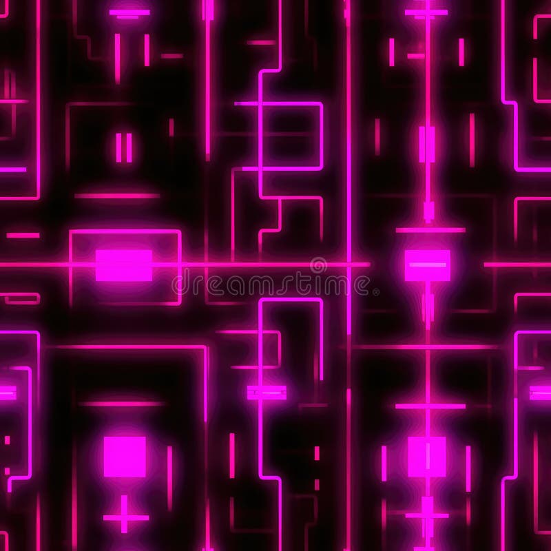 Aesthetic Background with Abstract Fuchsia Color Neon Stock ...
