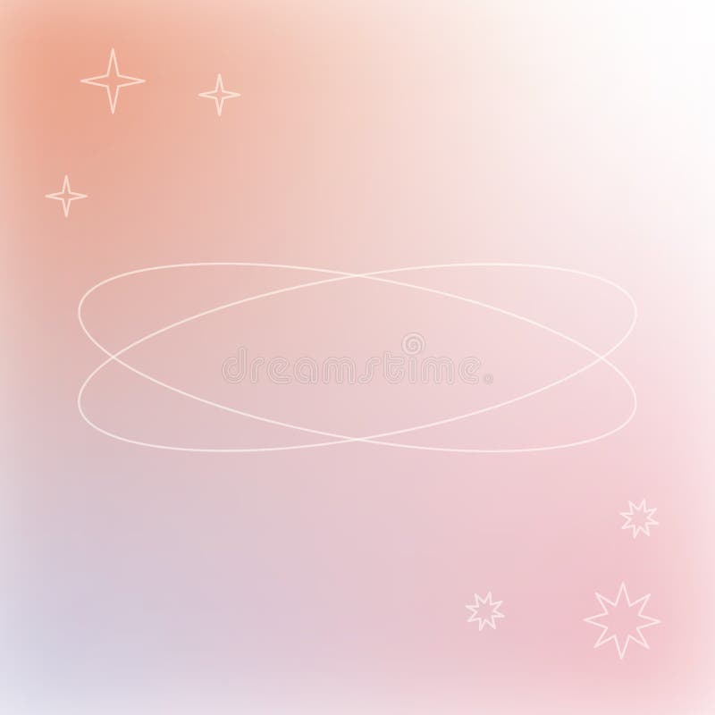 Aesthetic Blurry Gradient Vector Illustration with Cool Linear Figures ...