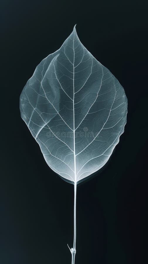 Aesthetic Botanical X-ray of Leaves. Harmonious Forms. Minimalism ...