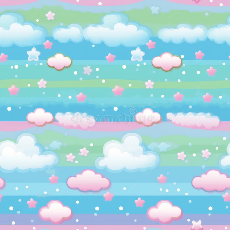Aesthetic Cloud Pattern Background for Design Projects and Creativity ...