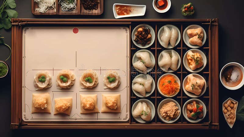 An Aesthetic Collection Traditional Dim Sum Restaurant Menu Template ...