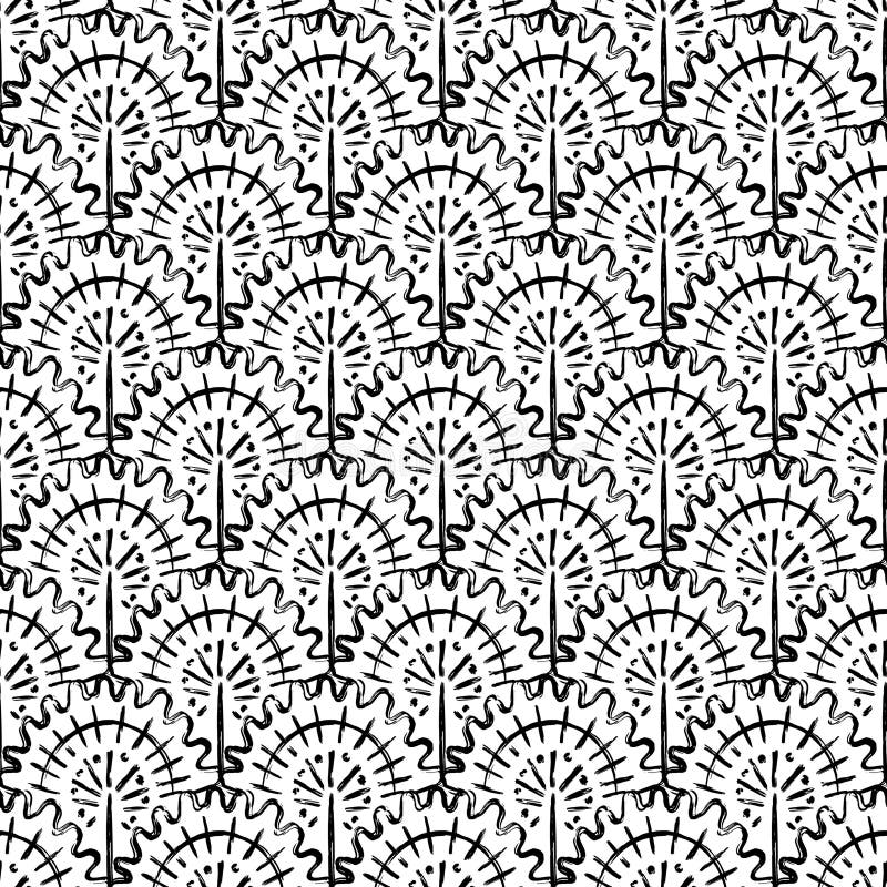 Aesthetic Contemporary Printable Seamless Pattern with Abstract Line ...