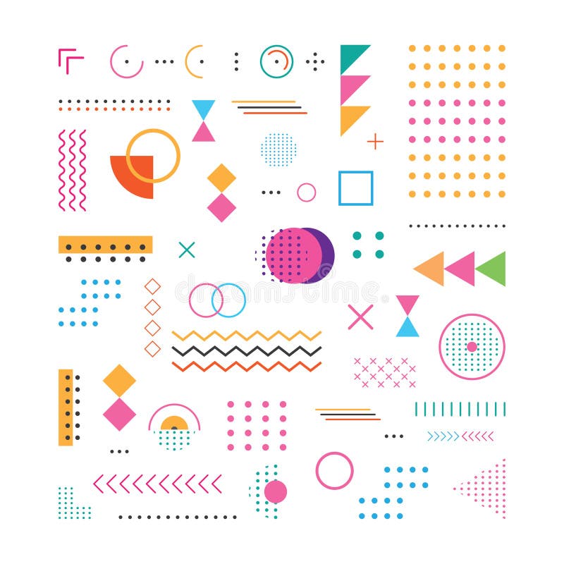Aesthetic Design Illustration about Abstract Geometric Pattern ...