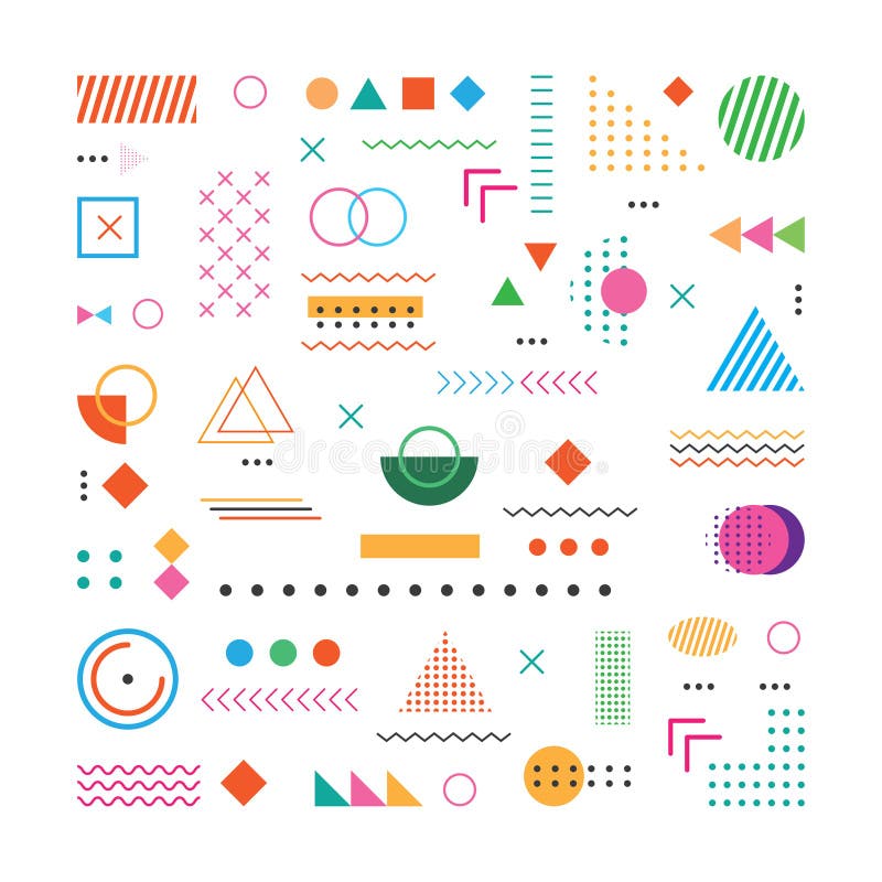 Aesthetic Design Illustration about Abstract Geometric Pattern ...