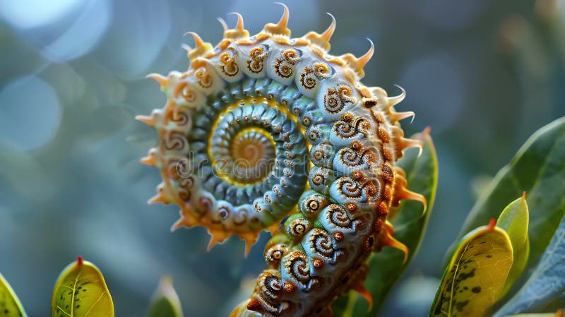Aesthetic Display of the Fibonacci Sequence in Nature Stock ...