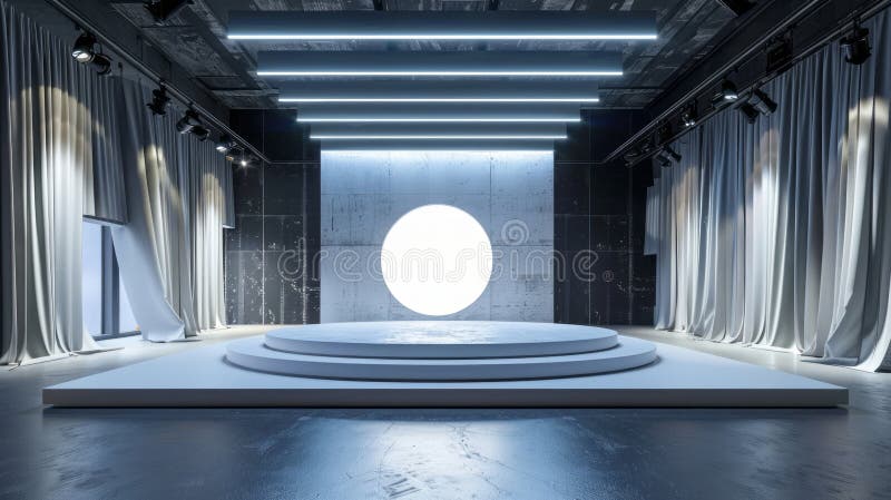Aesthetic Display Stage Design Against a Minimalist Background Stock ...