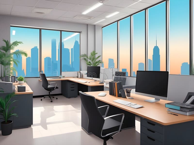 Elegant office background stock image. Image of glasses - 363185057